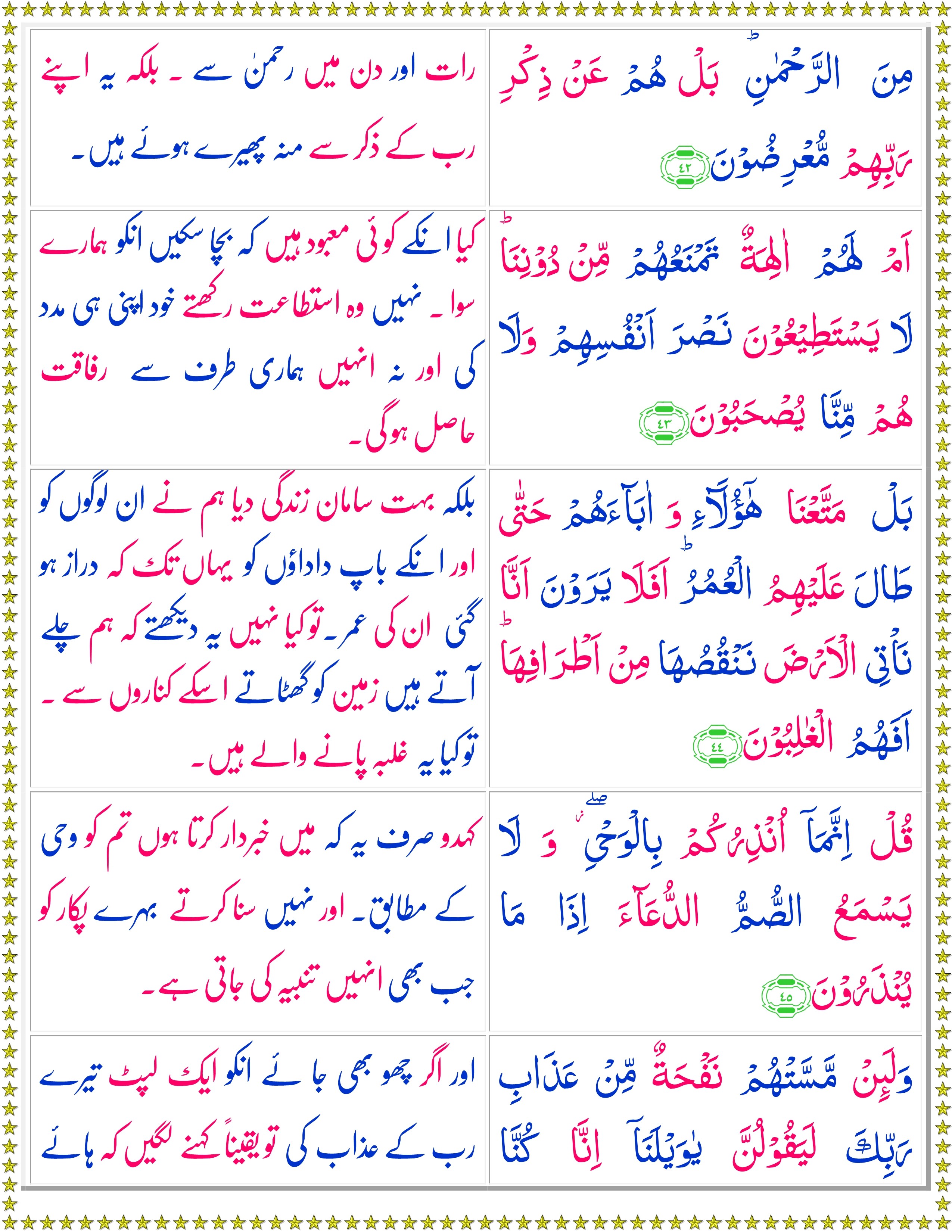 Surah Al-Anbiya (Urdu) - Quran o Sunnat Surah Al-Anbiya (Urdu) - Quran o Sunnat
